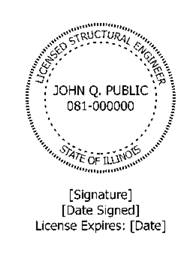 Section 1480.ILLUSTRATION A Structural Engineer Sealand Signature